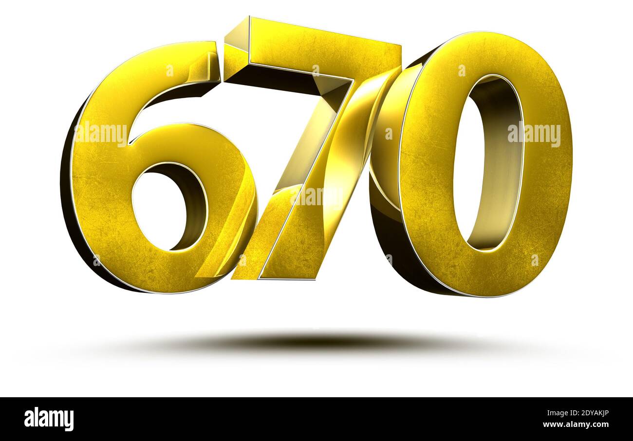 3d number 670 hi-res stock photography and images - Alamy