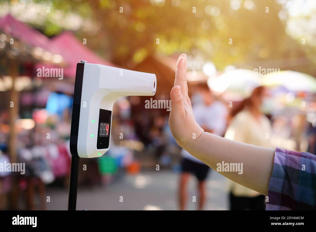 Contact less infrared thermometer hi-res stock photography and images ...