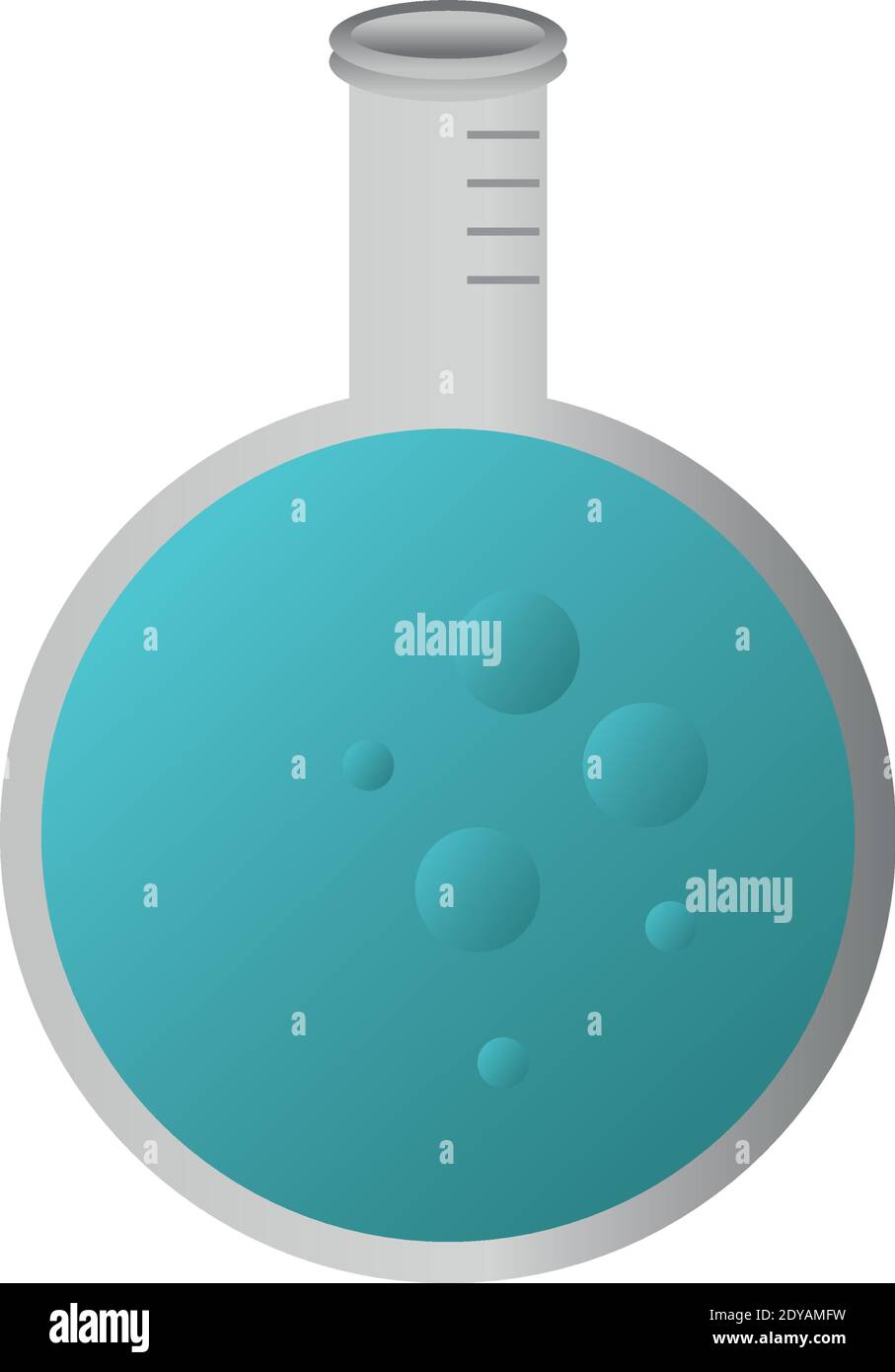 chemistry ball flask design, science and laboratory theme Vector ...