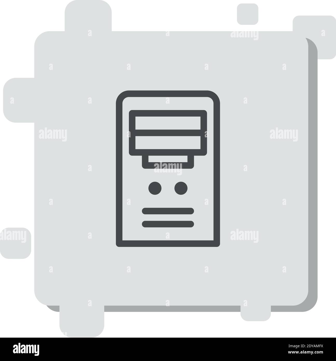 computer vector icon modern simple vector illustration Stock Vector ...
