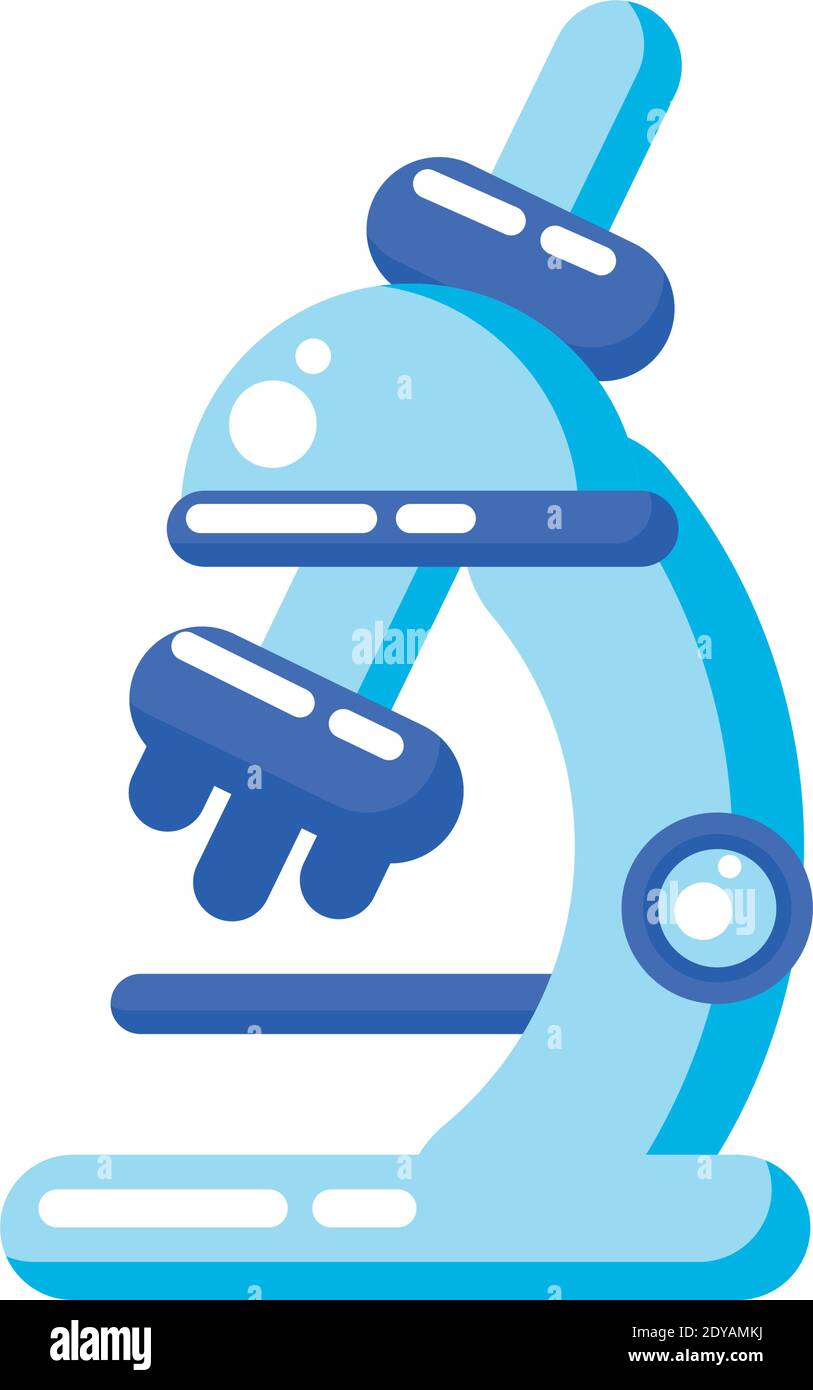 chemistry microscope design, science and laboratory theme Vector ...