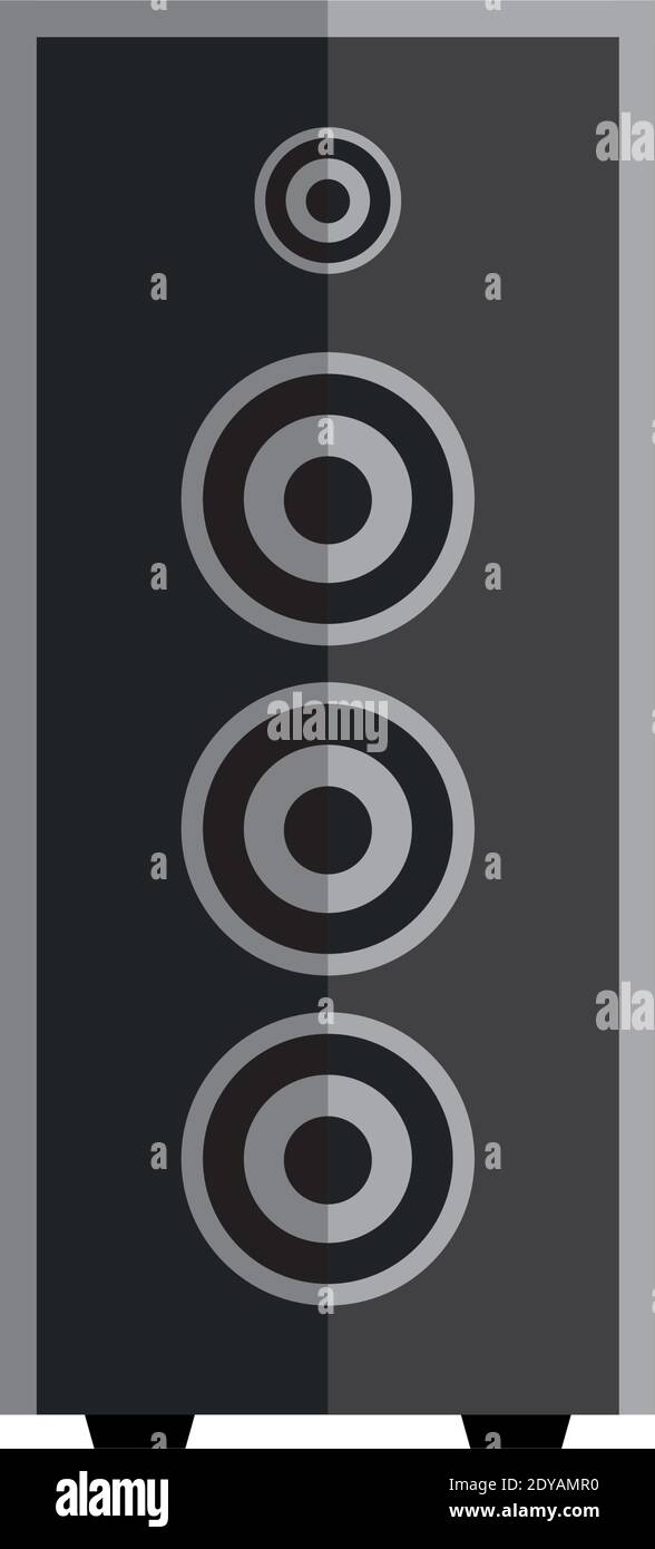 speaker sound house appliance isolated icon vector illustration design ...