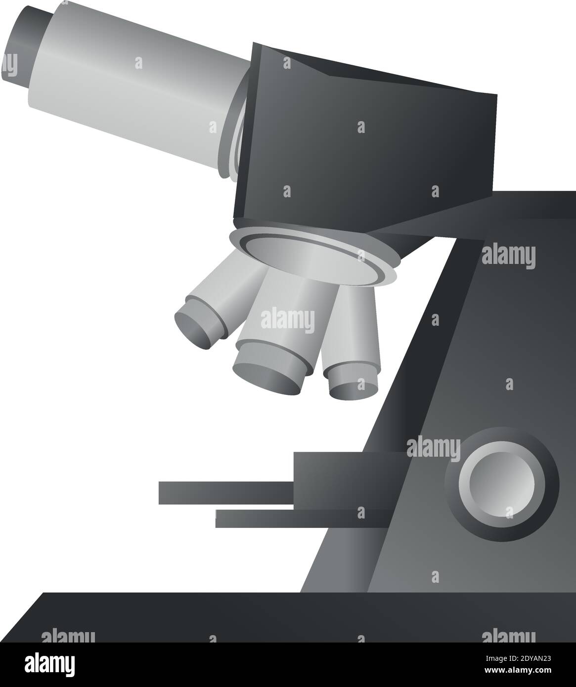 chemistry microscope design, science and laboratory theme Vector ...