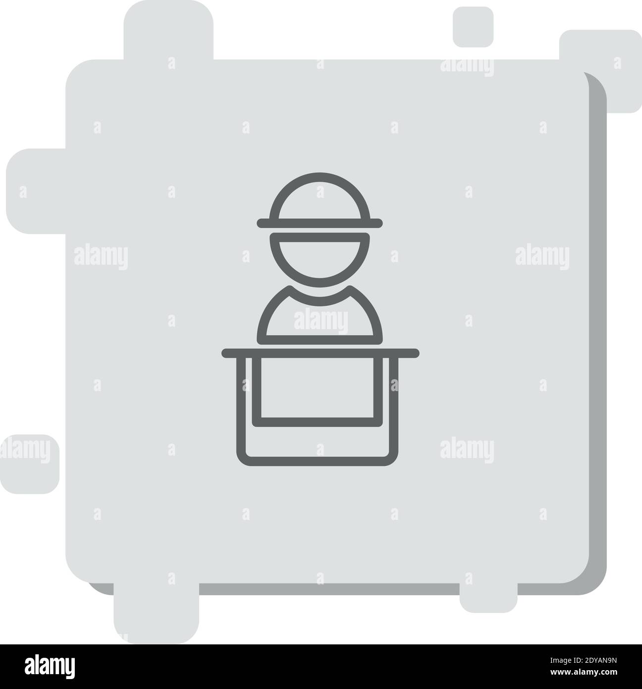 constructor outline vector icon modern simple vector illustration Stock ...