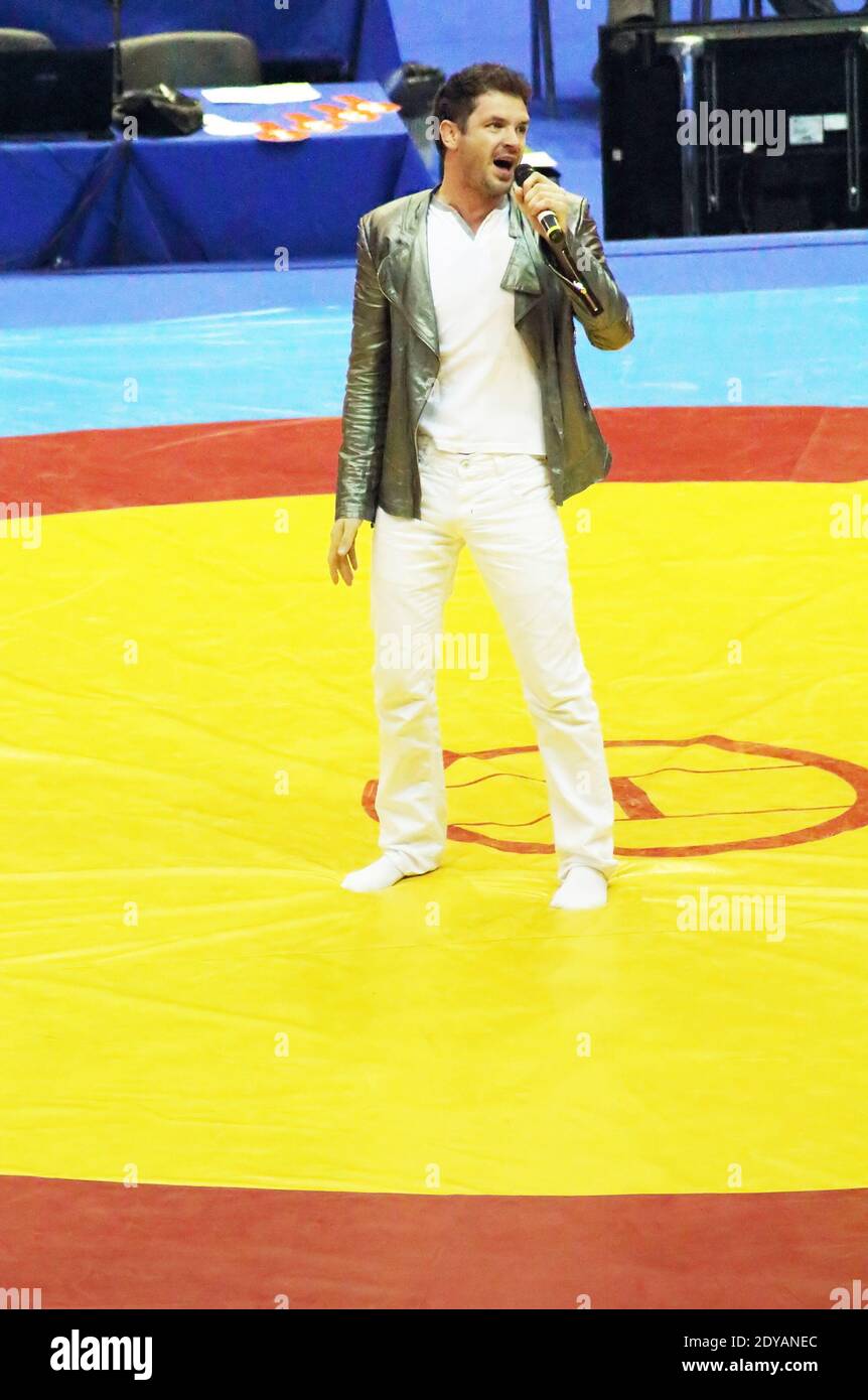 KYIV, UKRAINE - FEBRUARY 16: Winner of X-factor Ukraine Victor ...