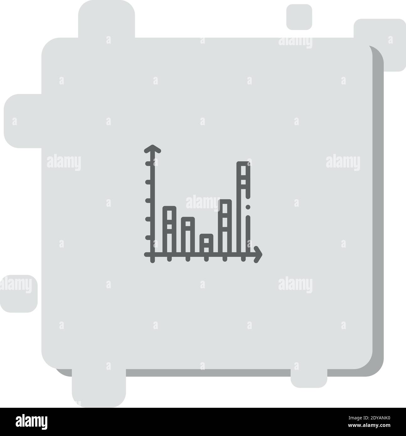 bar chart vector icon modern simple vector illustration Stock Vector ...