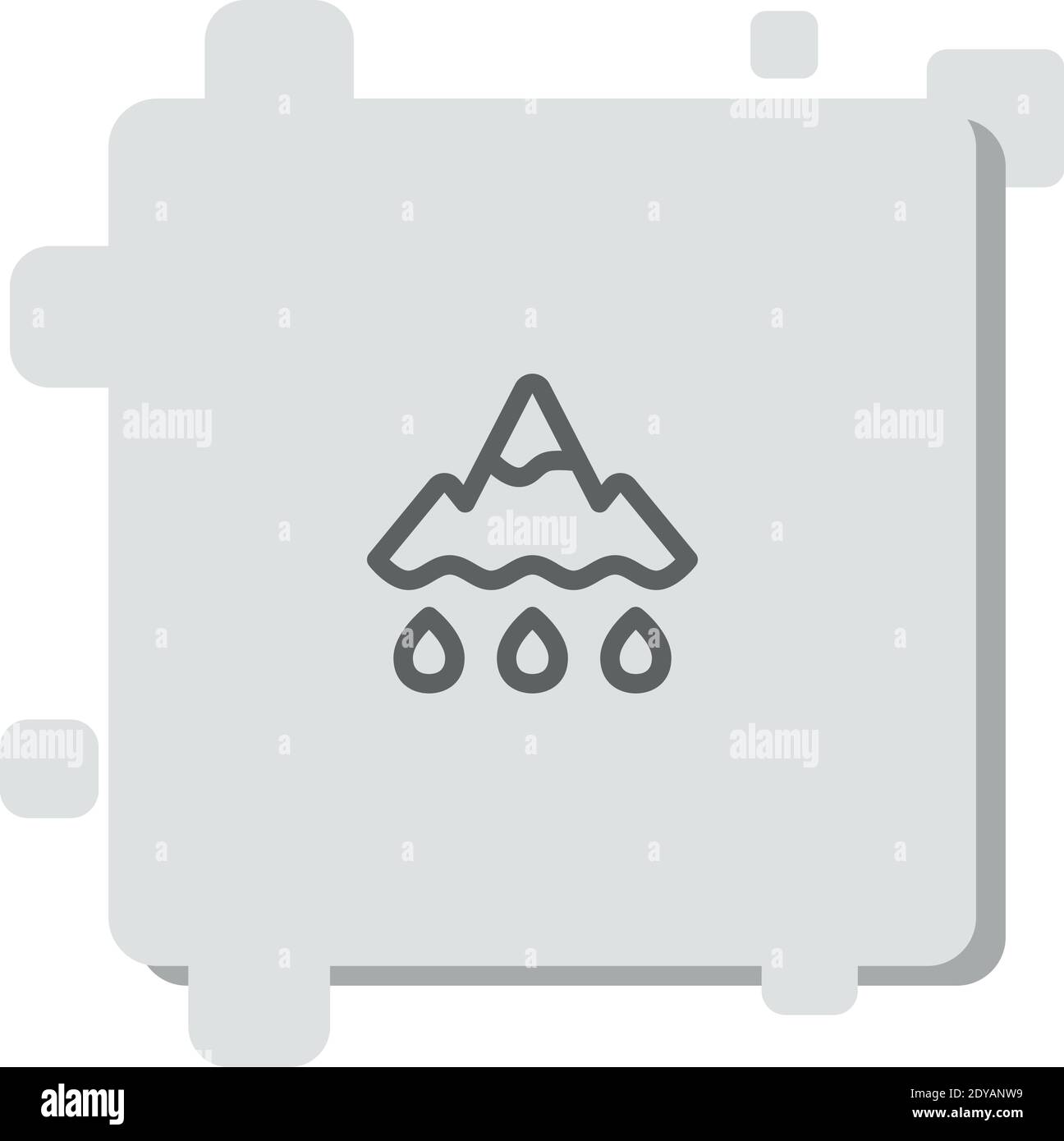 melting vector icon modern simple vector illustration Stock Vector ...