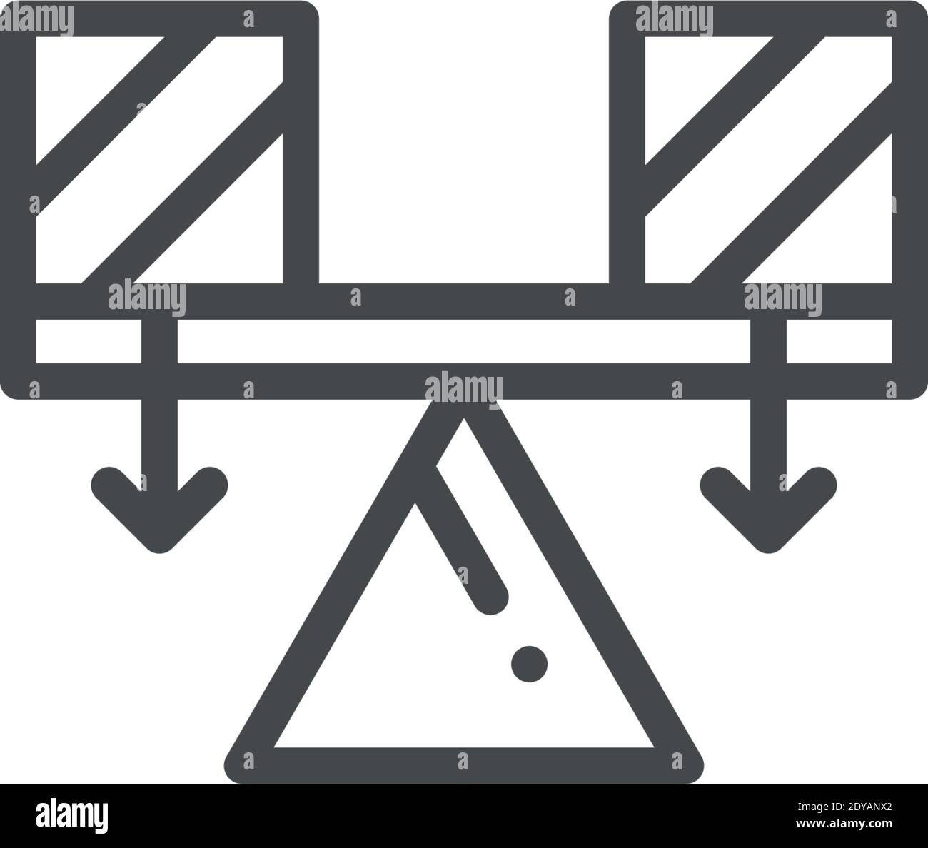 seesaw vector icon modern simple vector illustration Stock Vector Image ...