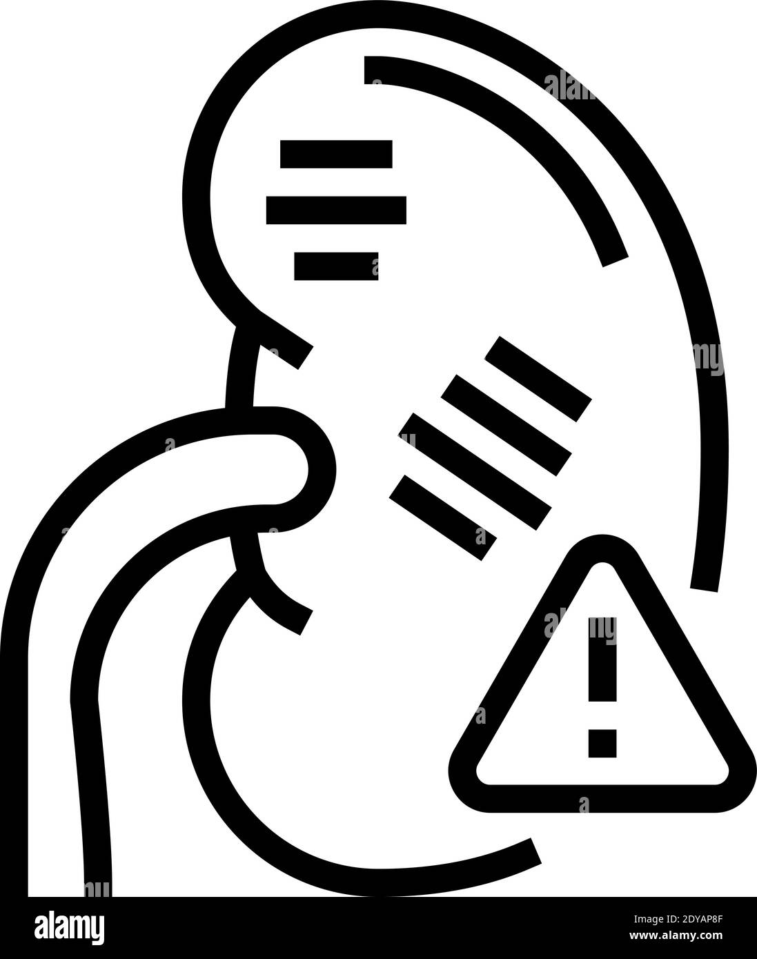 renal failure line icon vector illustration Stock Vector Image & Art ...