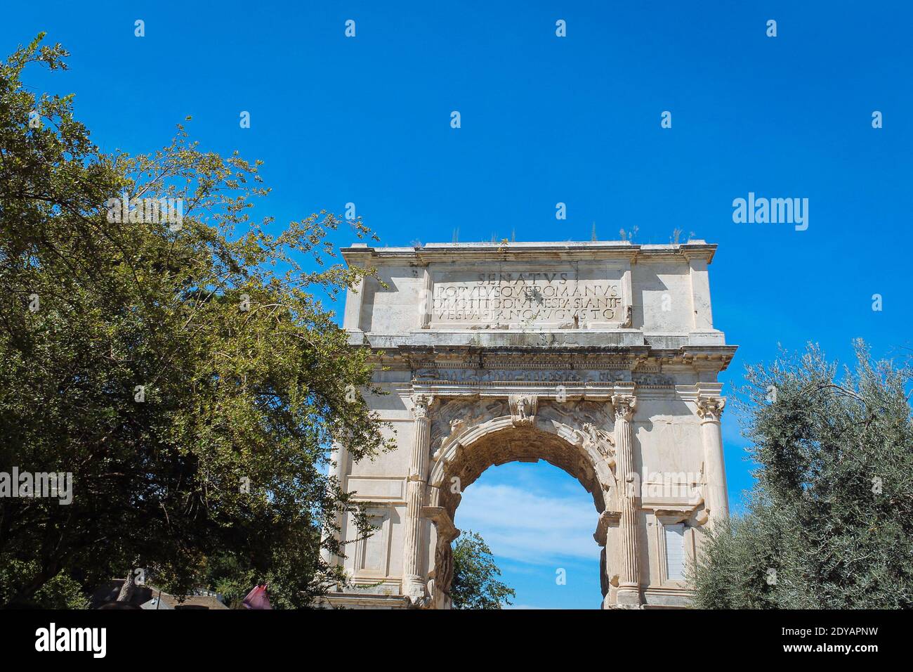 A Roman forum entrance in Rome, Italy Stock Photo - Alamy
