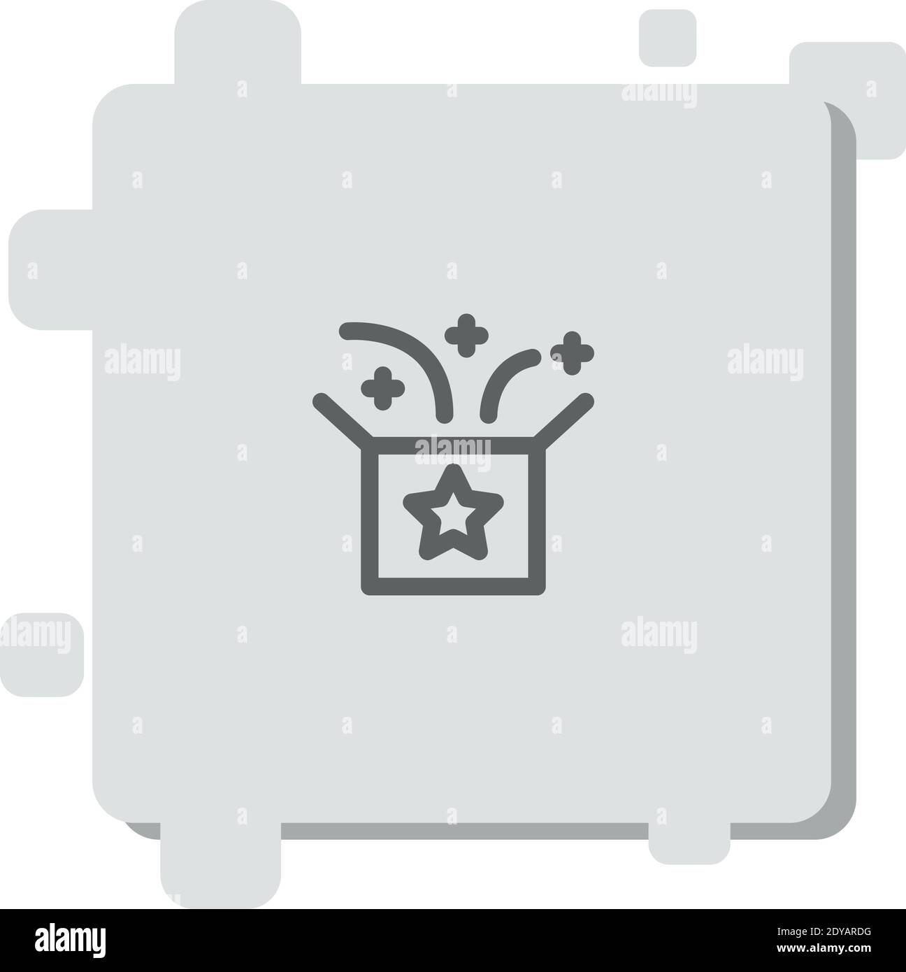 surprise box vector icon modern simple vector illustration Stock Vector ...