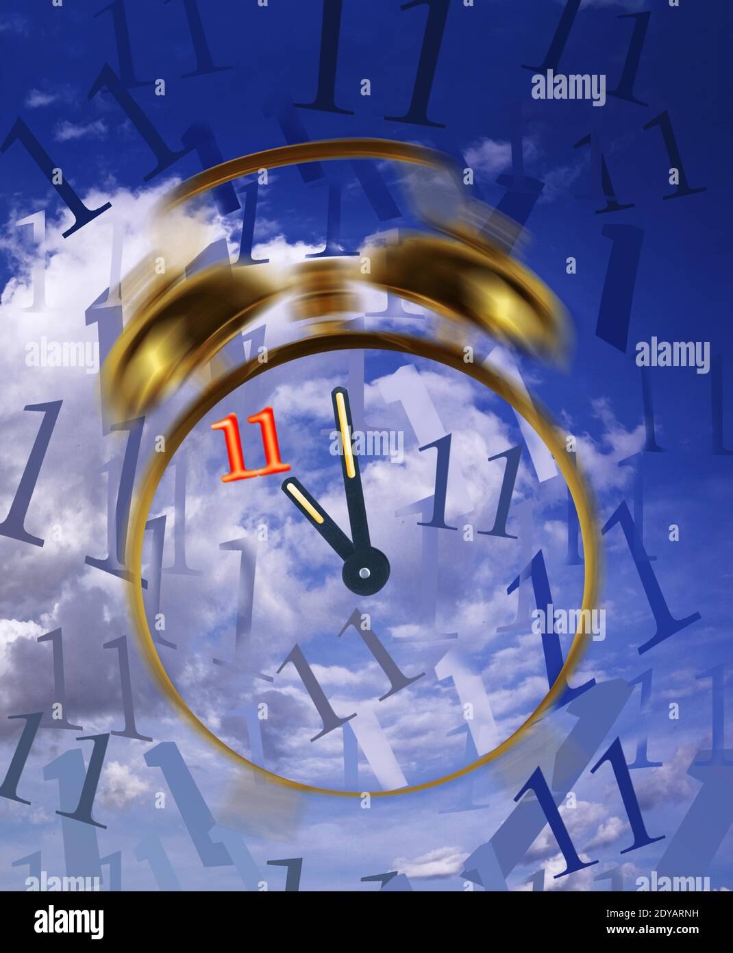 Time Concept with Alarm Clock, Composite Image Stock Photo - Alamy