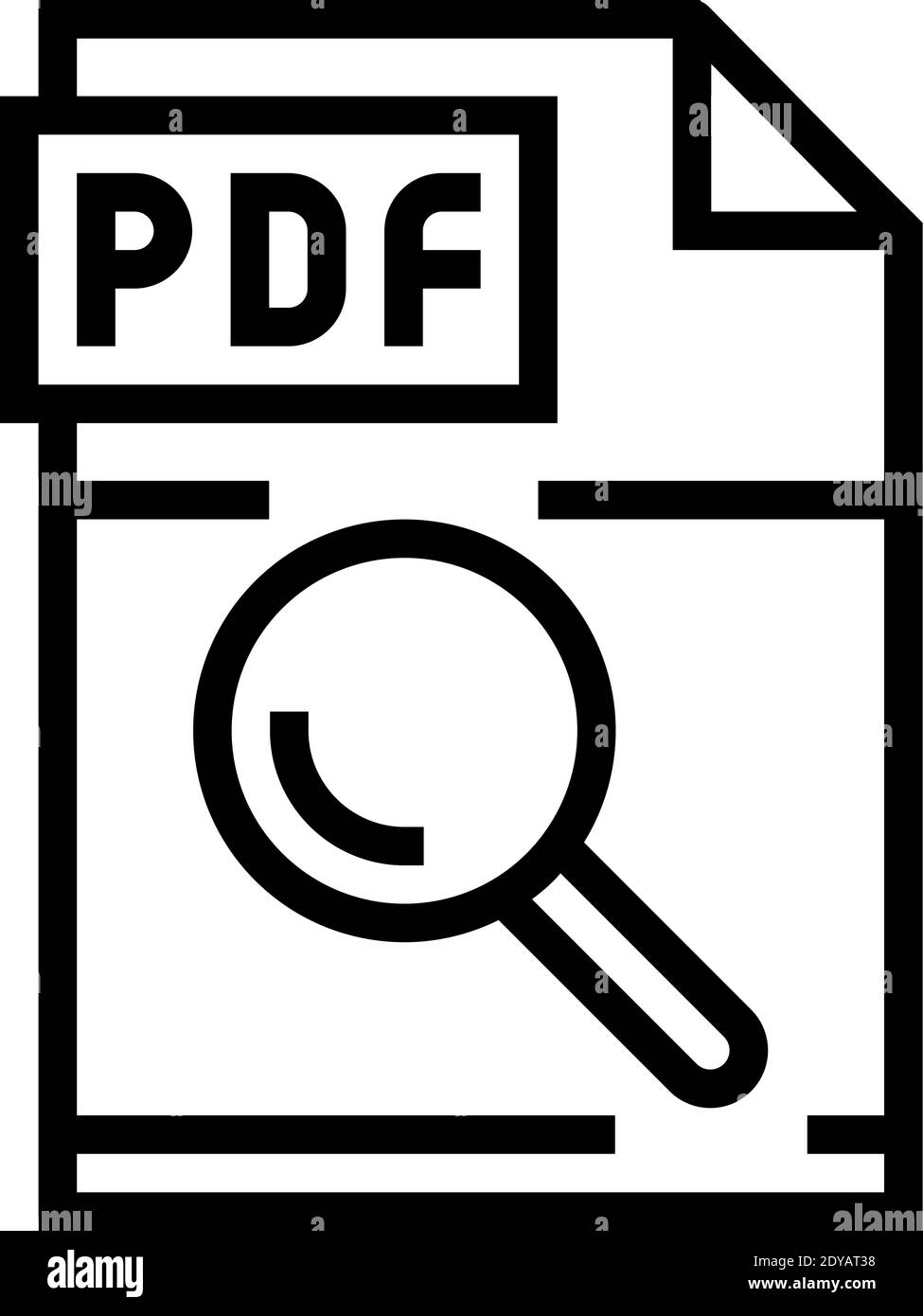Save pdf file line Cut Out Stock Images & Pictures - Alamy