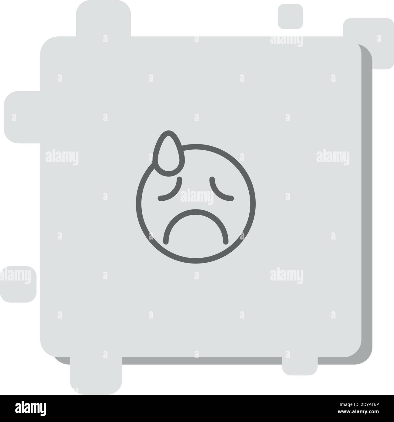 sad vector icon modern simple vector illustration Stock Vector Image ...