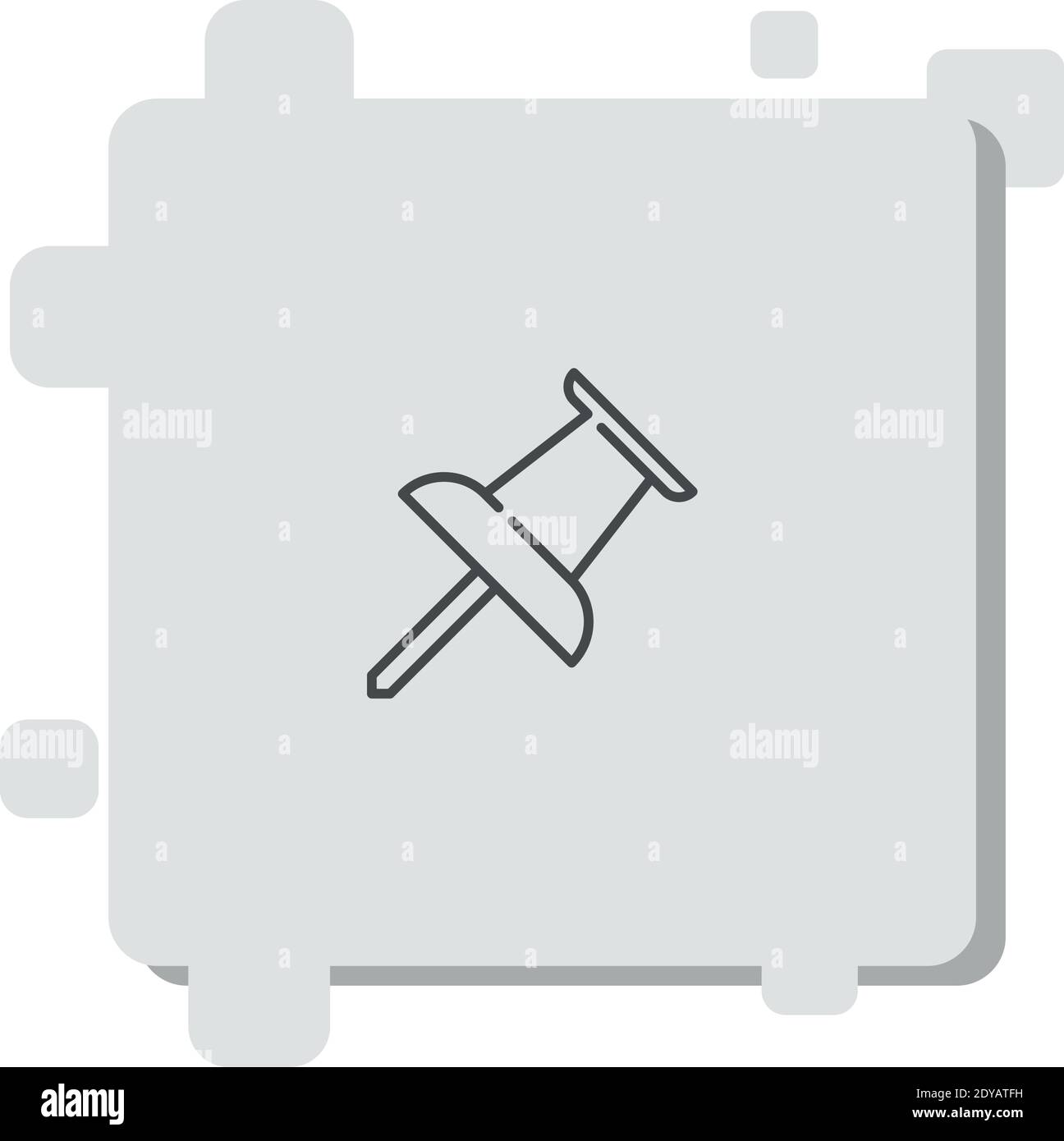 pin vector icon modern simple vector illustration Stock Vector Image ...