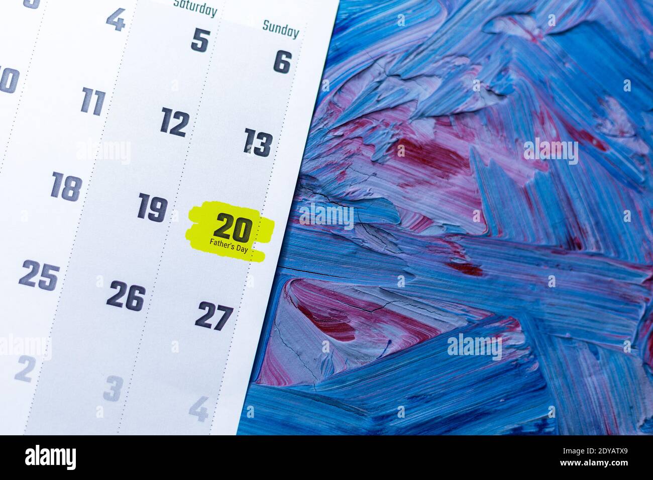 June 2021 calendar. June monthly calendar on blue background Stock ...