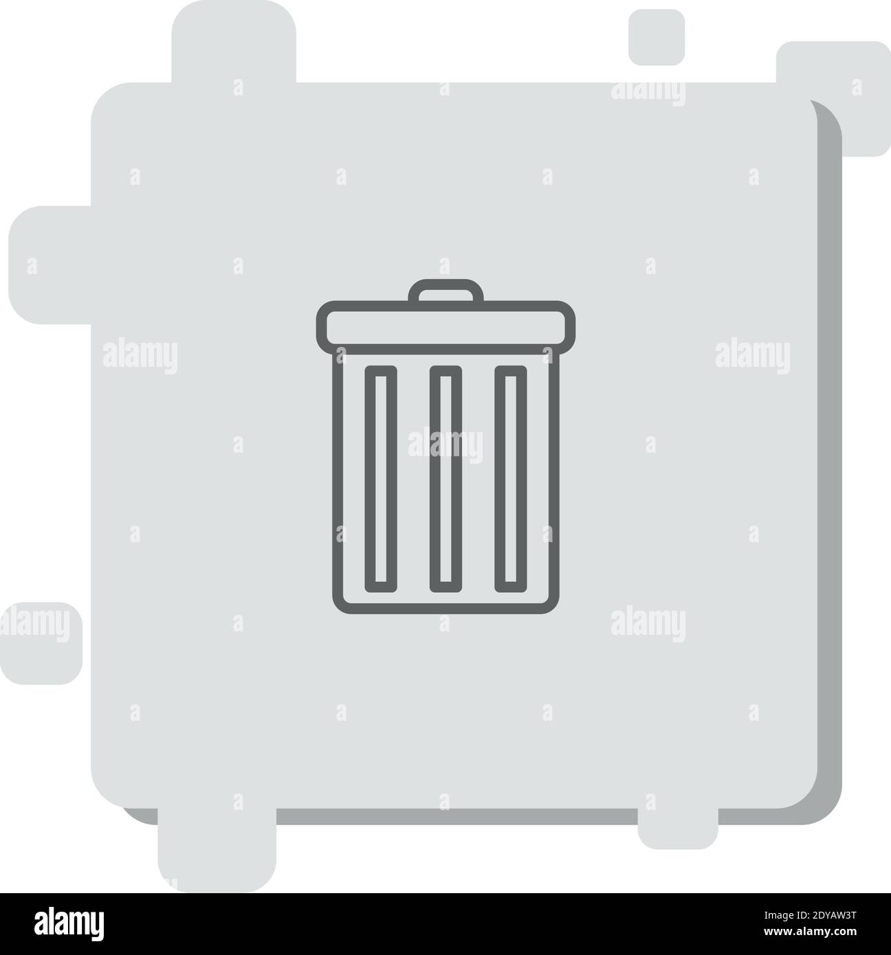 trash vector icon modern simple vector illustration Stock Vector Image ...