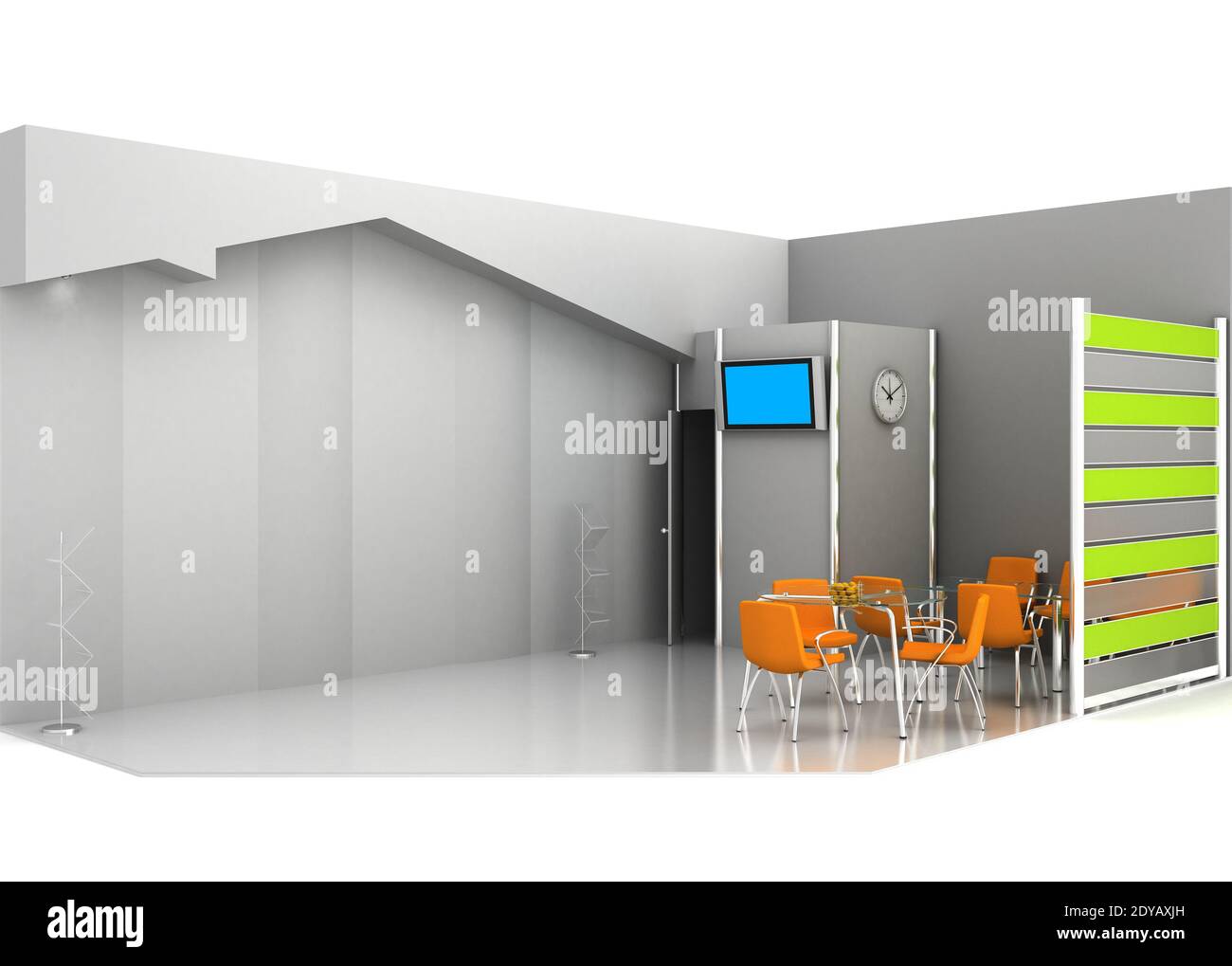 3d render of an Exhibition stand Stock Photo - Alamy