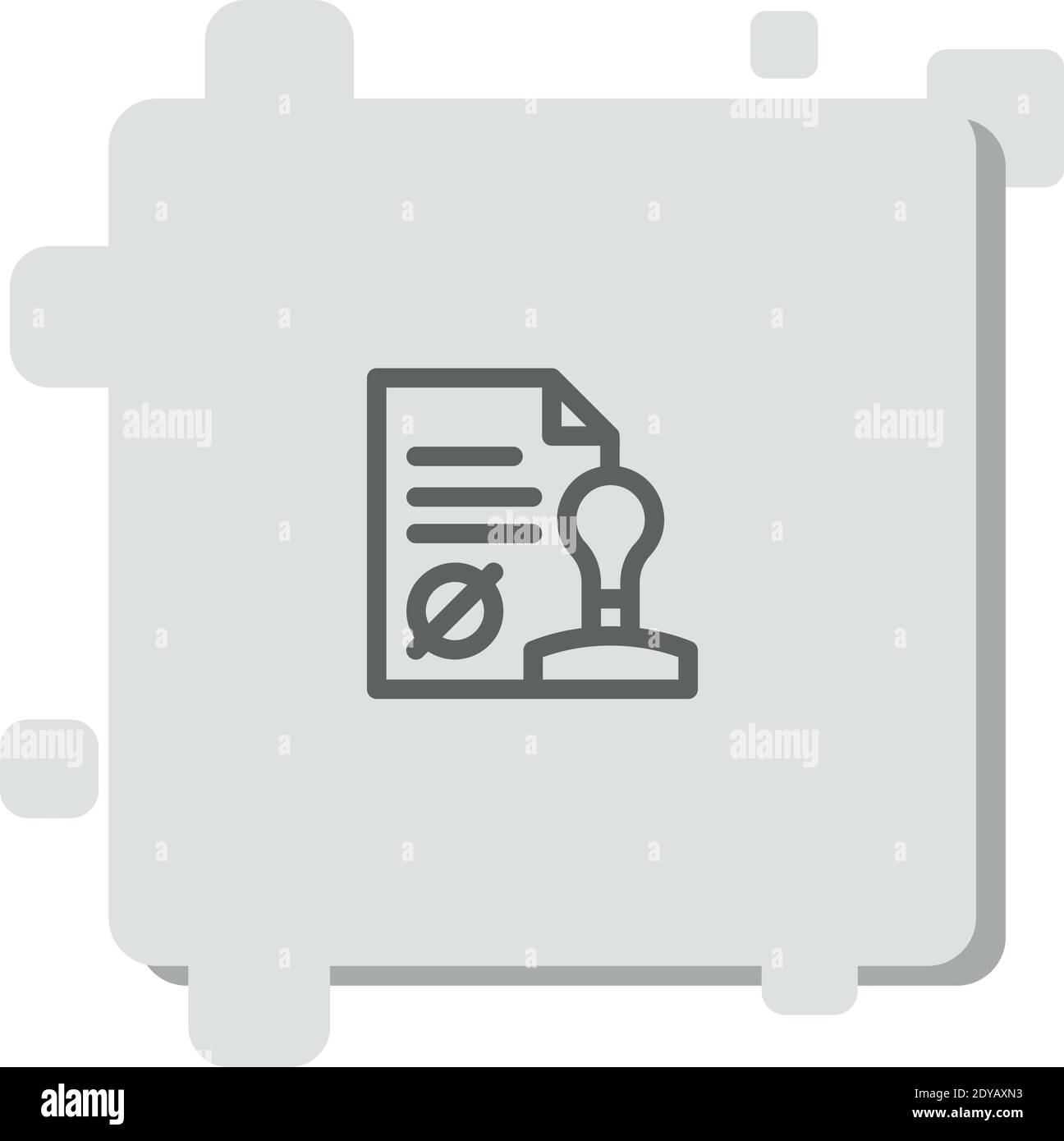 stamp vector icon modern simple vector illustration Stock Vector Image ...