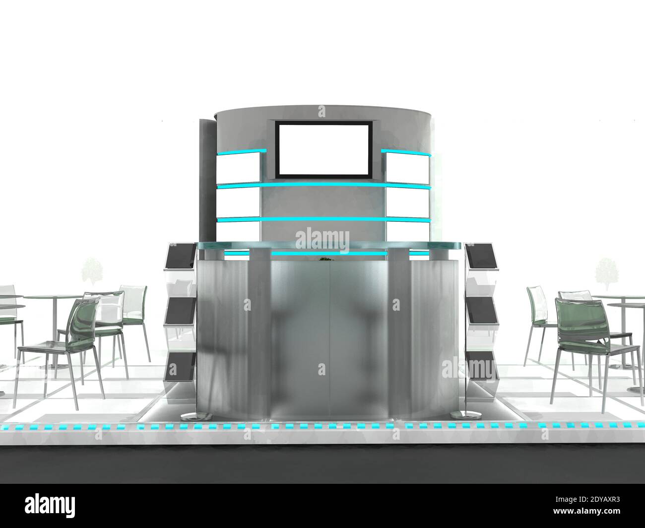 3d render of an Exhibition stand Stock Photo - Alamy