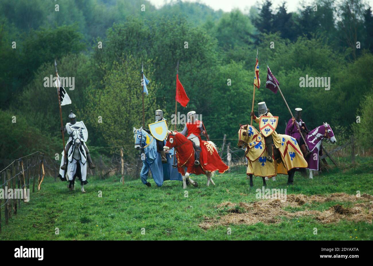 Medieval Tournament of Chivalry in France Stock Photo - Alamy