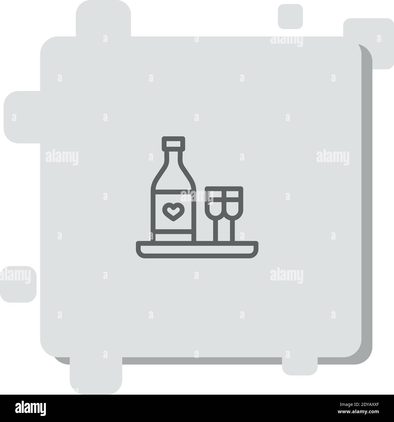 champagne vector icon modern simple vector illustration Stock Vector ...