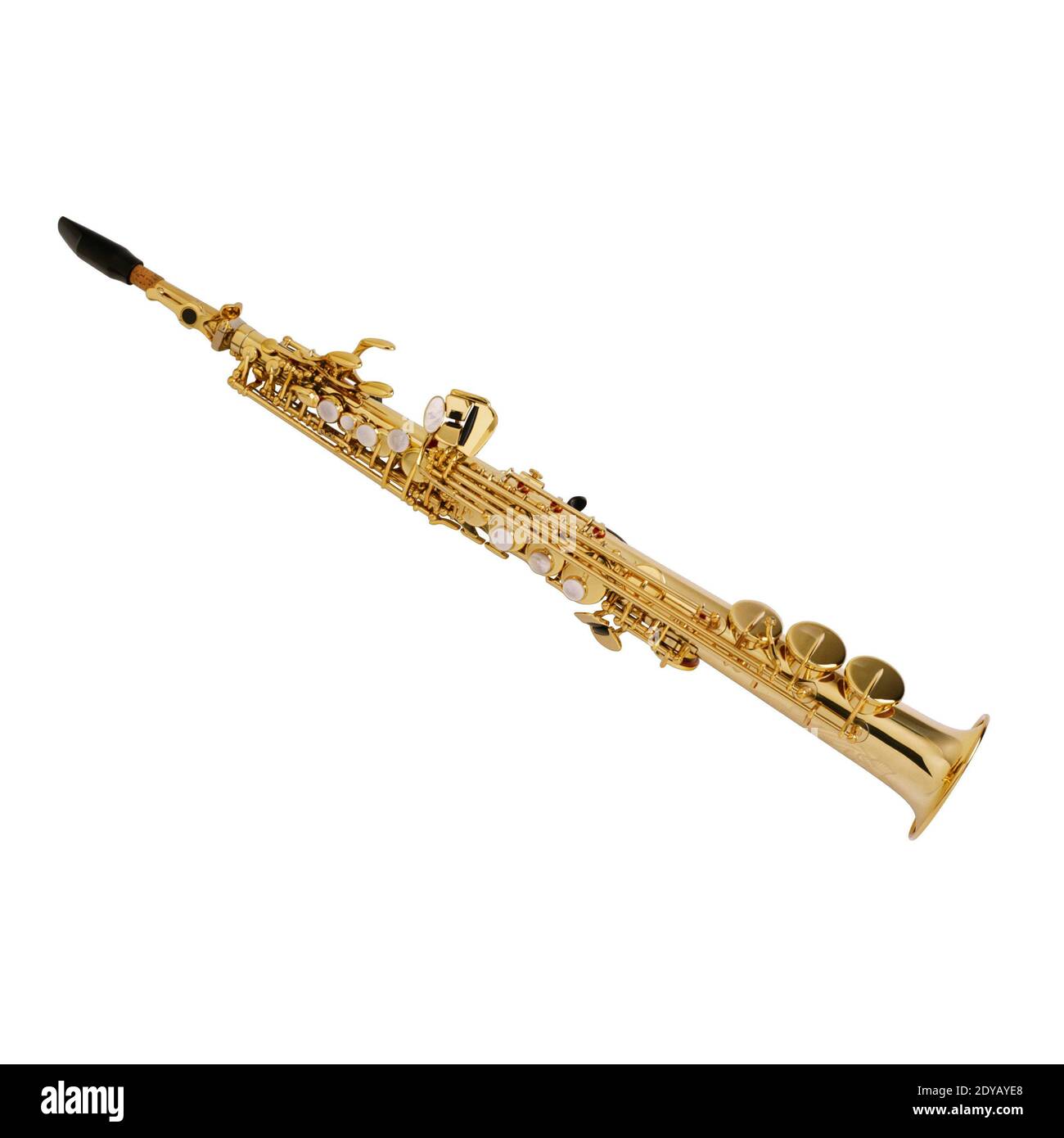 Clarinet isolated on a white background Stock Photo - Alamy