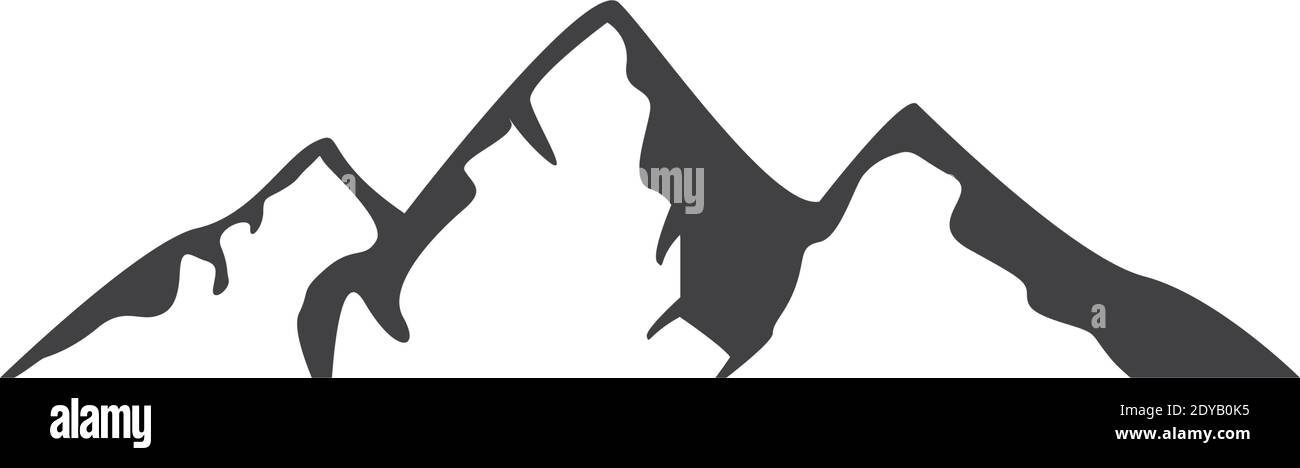 Alpine vector outline map Cut Out Stock Images & Pictures - Alamy