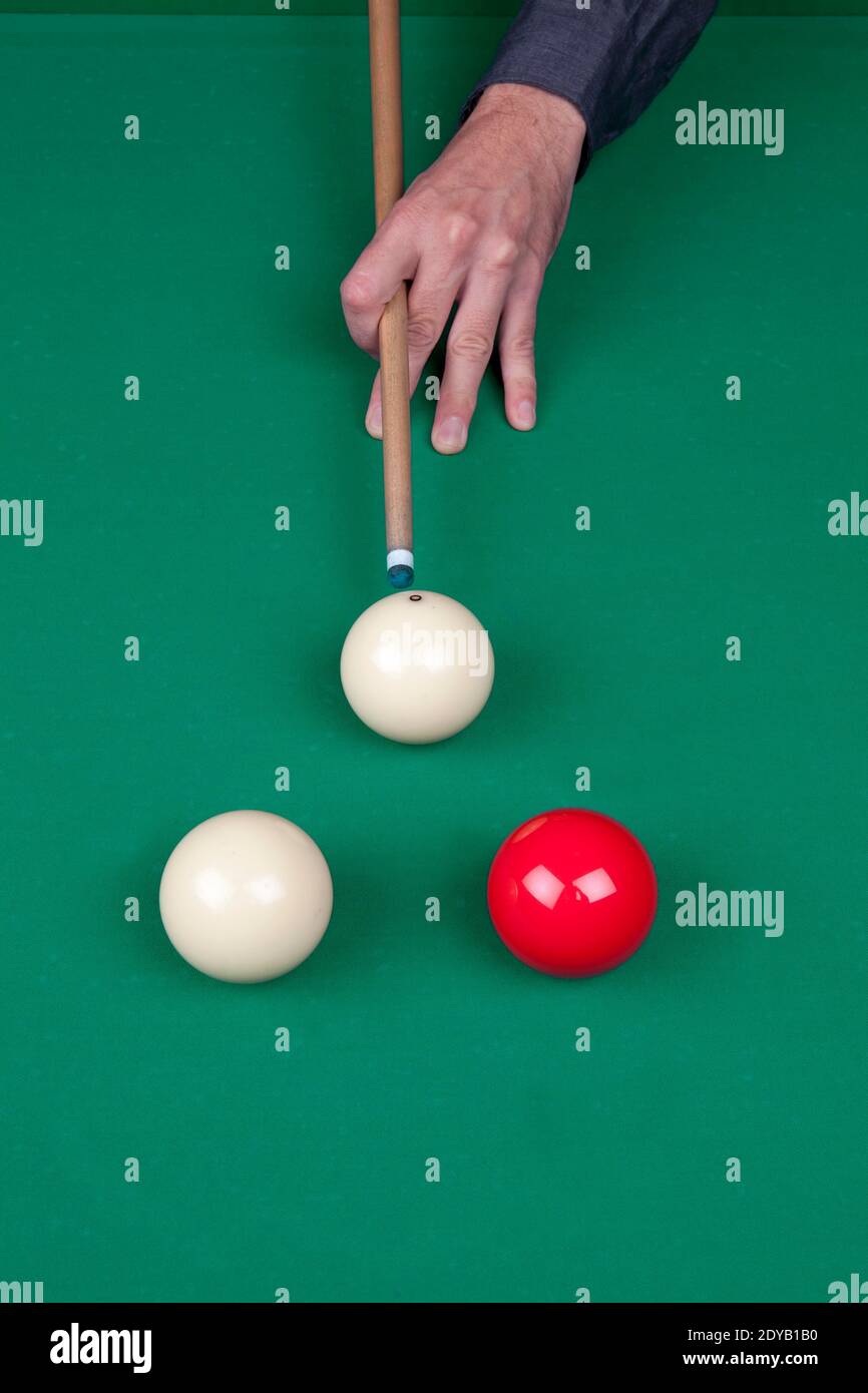 Game of Billiards Stock Photo - Alamy