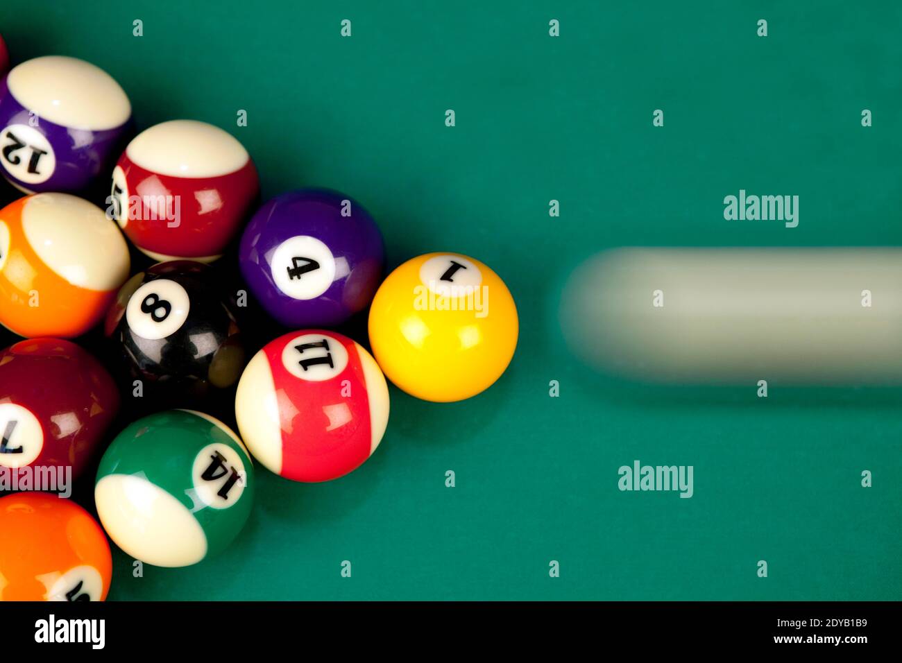 Game of American Pool Stock Photo - Alamy