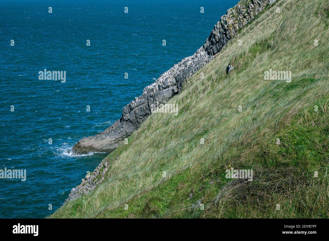 Blue pool gower hi-res stock photography and images - Alamy