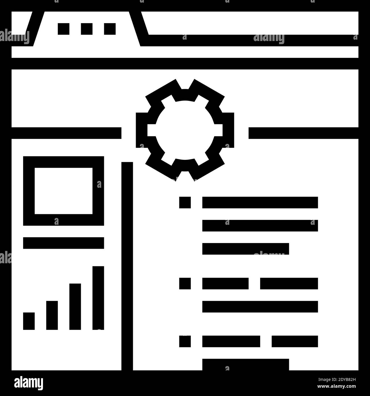 internal services line icon vector illustration Stock Vector Image ...