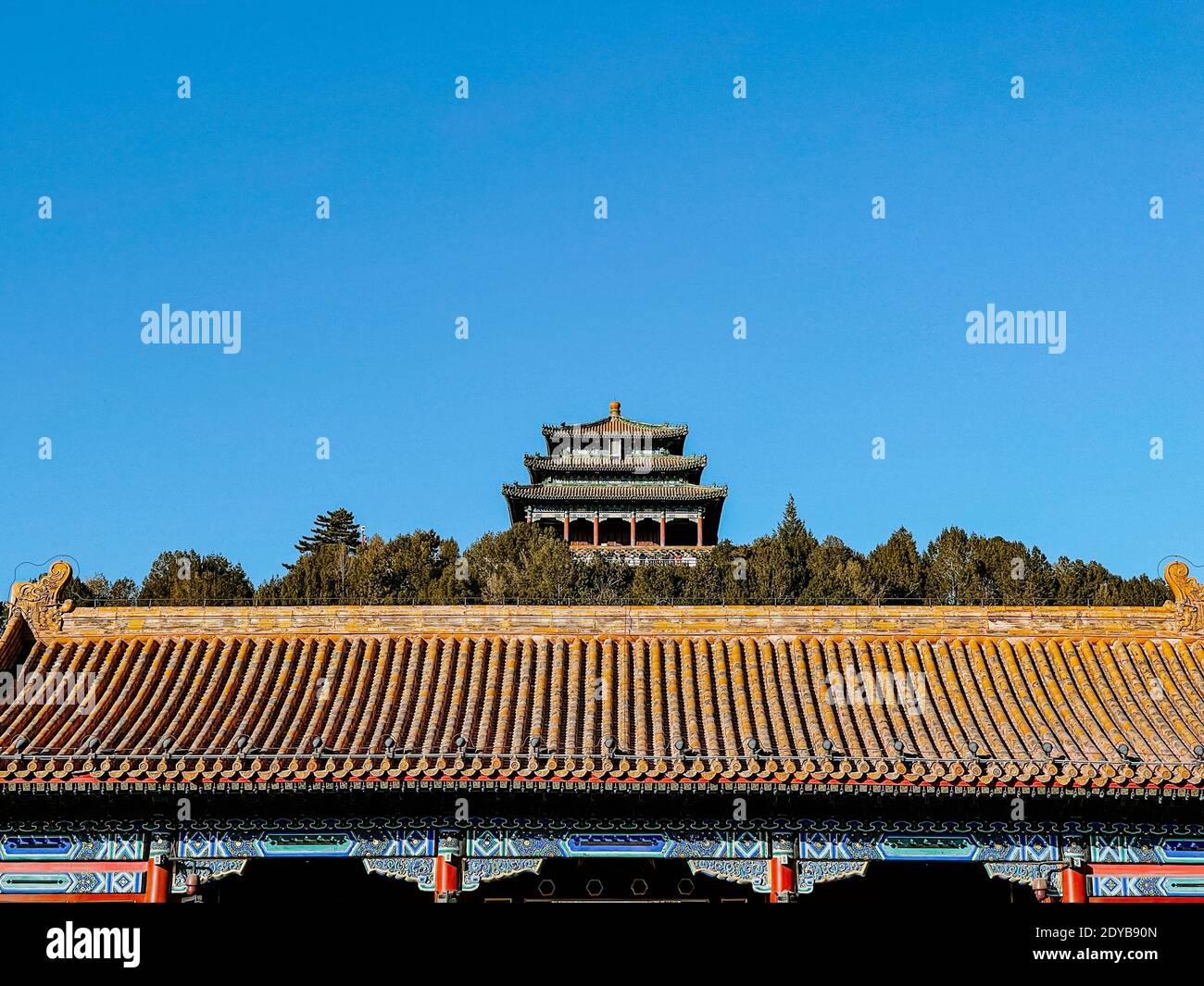 A beautiful shot of old Chinese architecture Stock Photo - Alamy