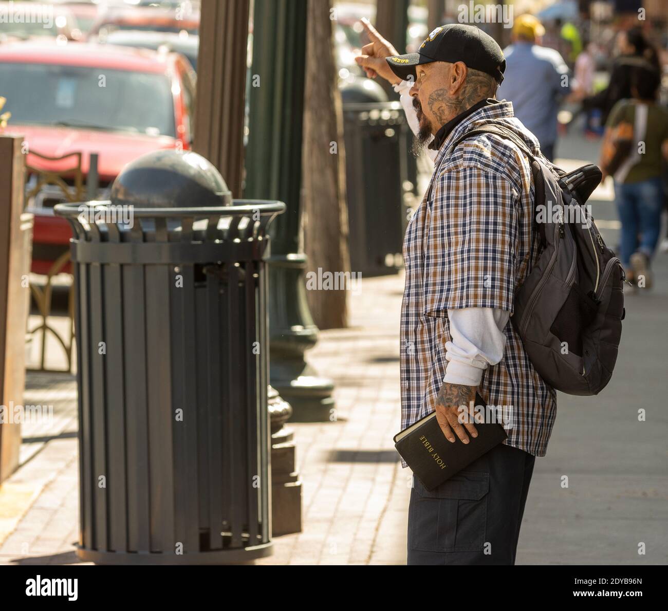 Person preaching on street hi-res stock photography and images - Alamy