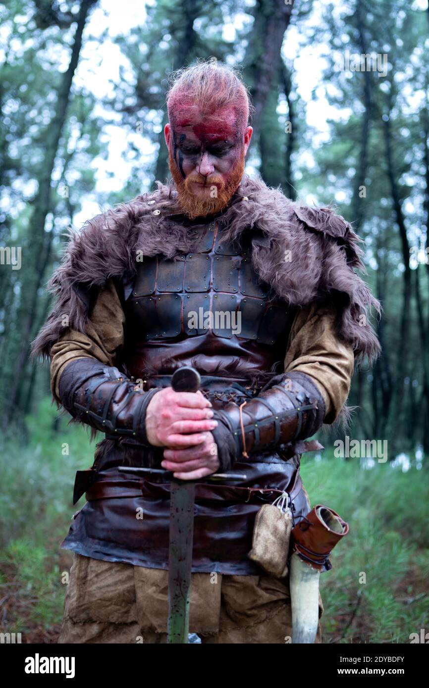 Warrior Sword Beard High Resolution Stock Photography and Images - Alamy