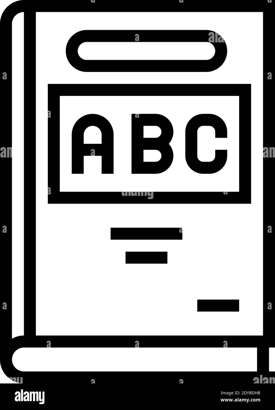 abc book line icon vector illustration Stock Vector Image & Art - Alamy