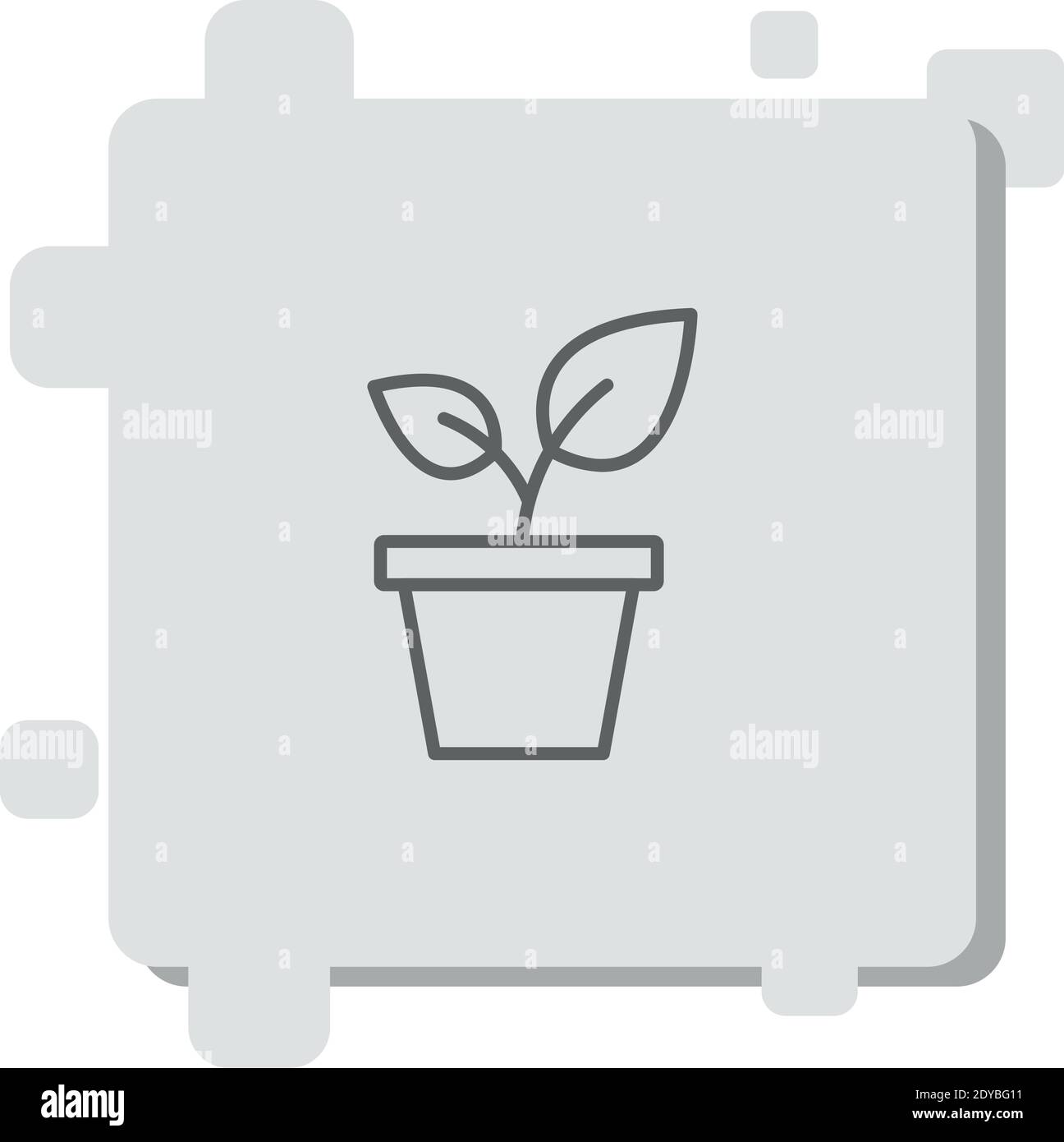 potted plant vector icon modern simple vector illustration Stock Vector ...