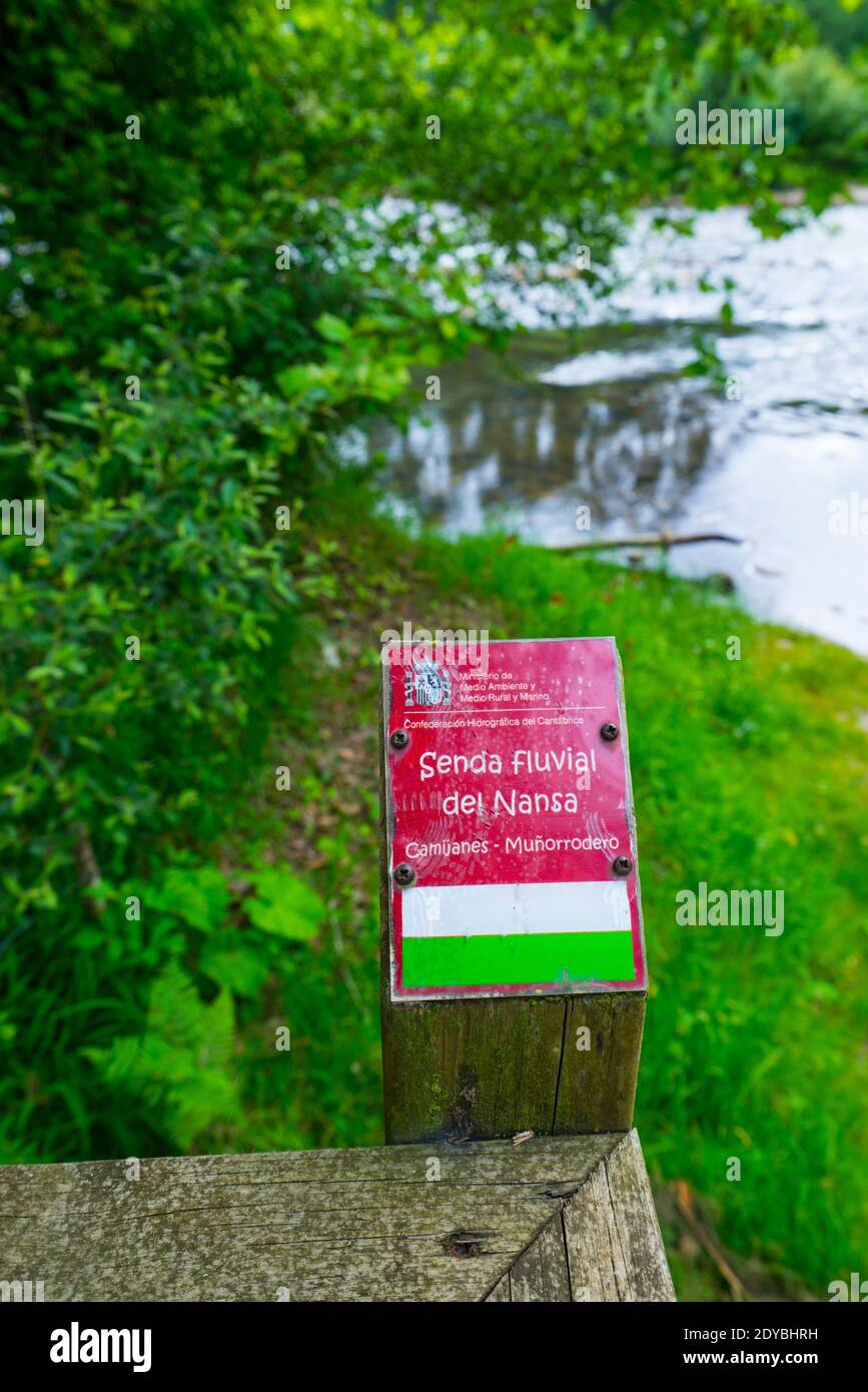 Senda Fluvial del Nansa, Nansa Valley, Cantabria, Spain, Europe Stock ...