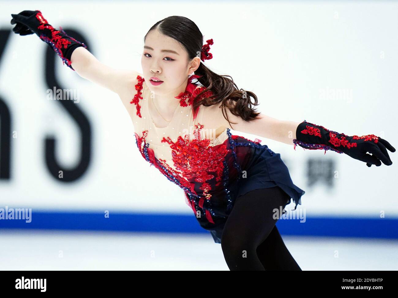 Rika Kihira performs in the women's short program at the national ...