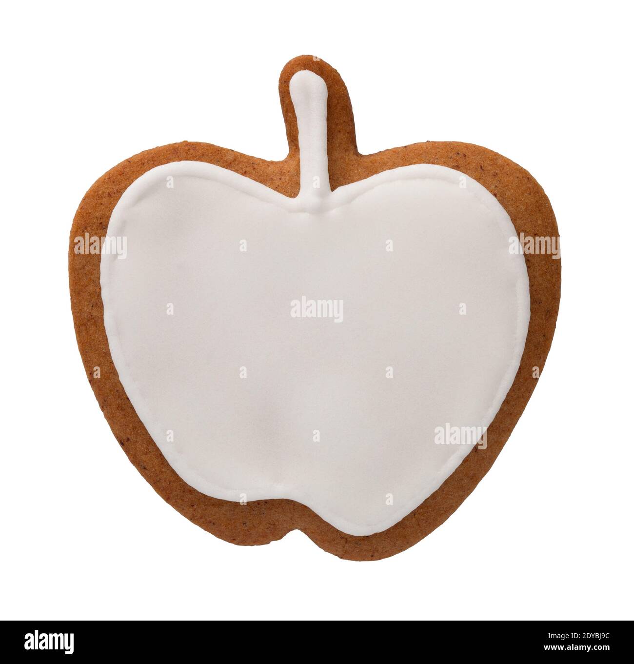 Gingerbread apple isolated on white background Stock Photo - Alamy
