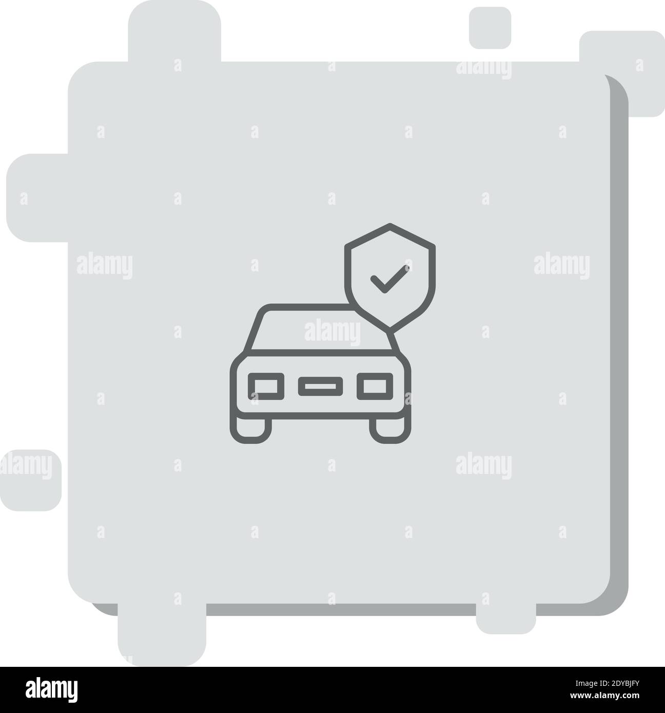 car insurance vector icon modern simple vector illustration Stock ...