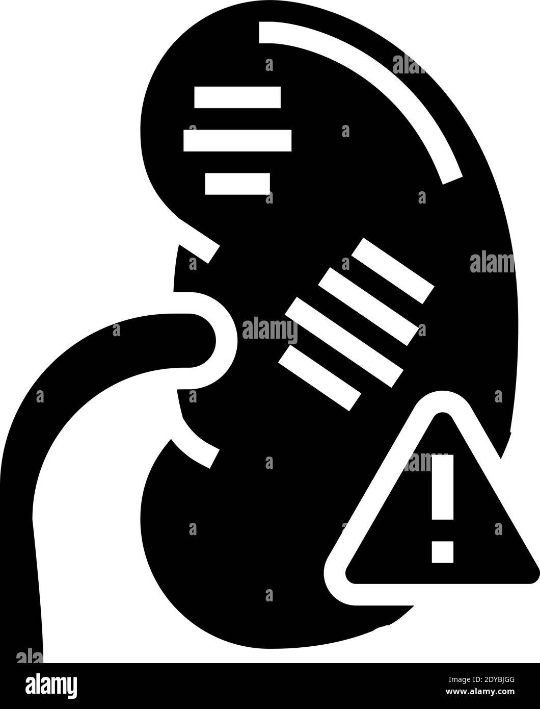 renal failure glyph icon vector illustration Stock Vector Image & Art ...