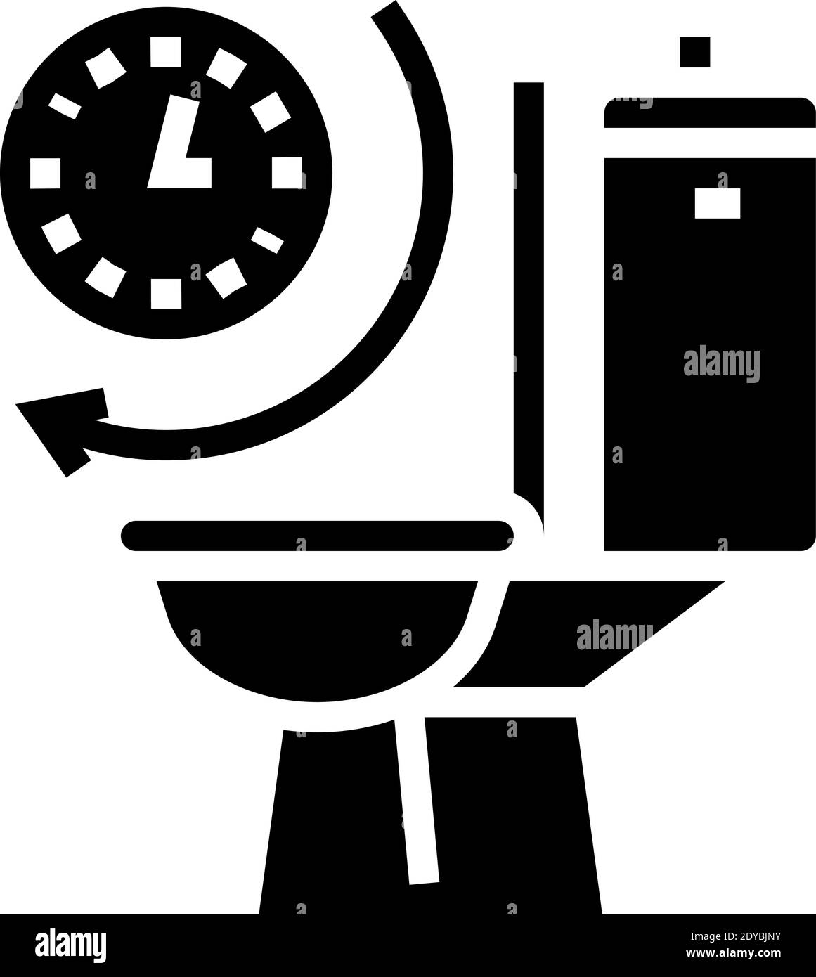 frequent urination glyph icon vector illustration Stock Vector Image ...