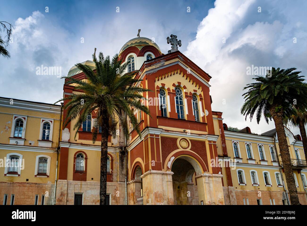 New Athos, Abkhazia - September 28, 2019. Orthodox monastery in the ...