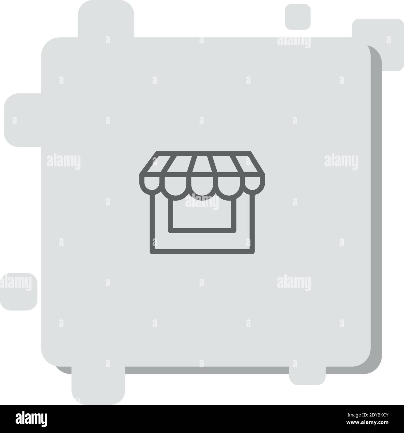 shop vector icon modern simple vector illustration Stock Vector Image ...