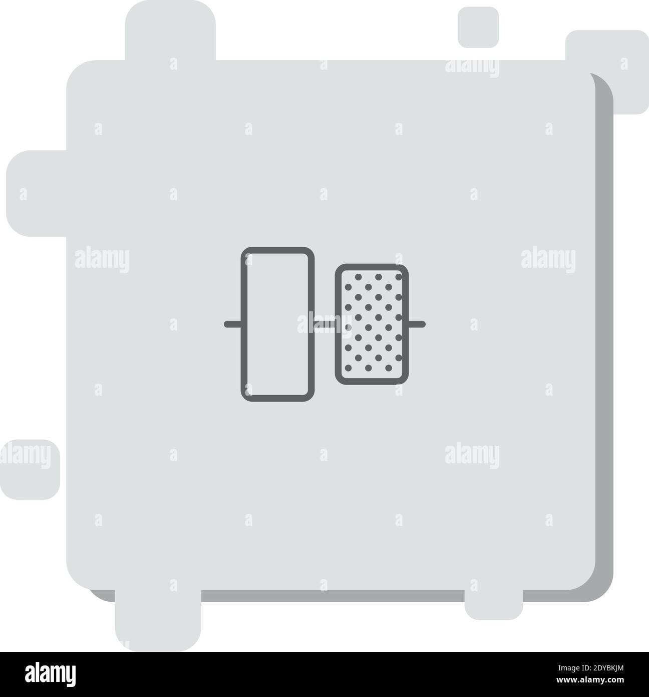 vertical alignment vector icon modern simple vector illustration Stock ...