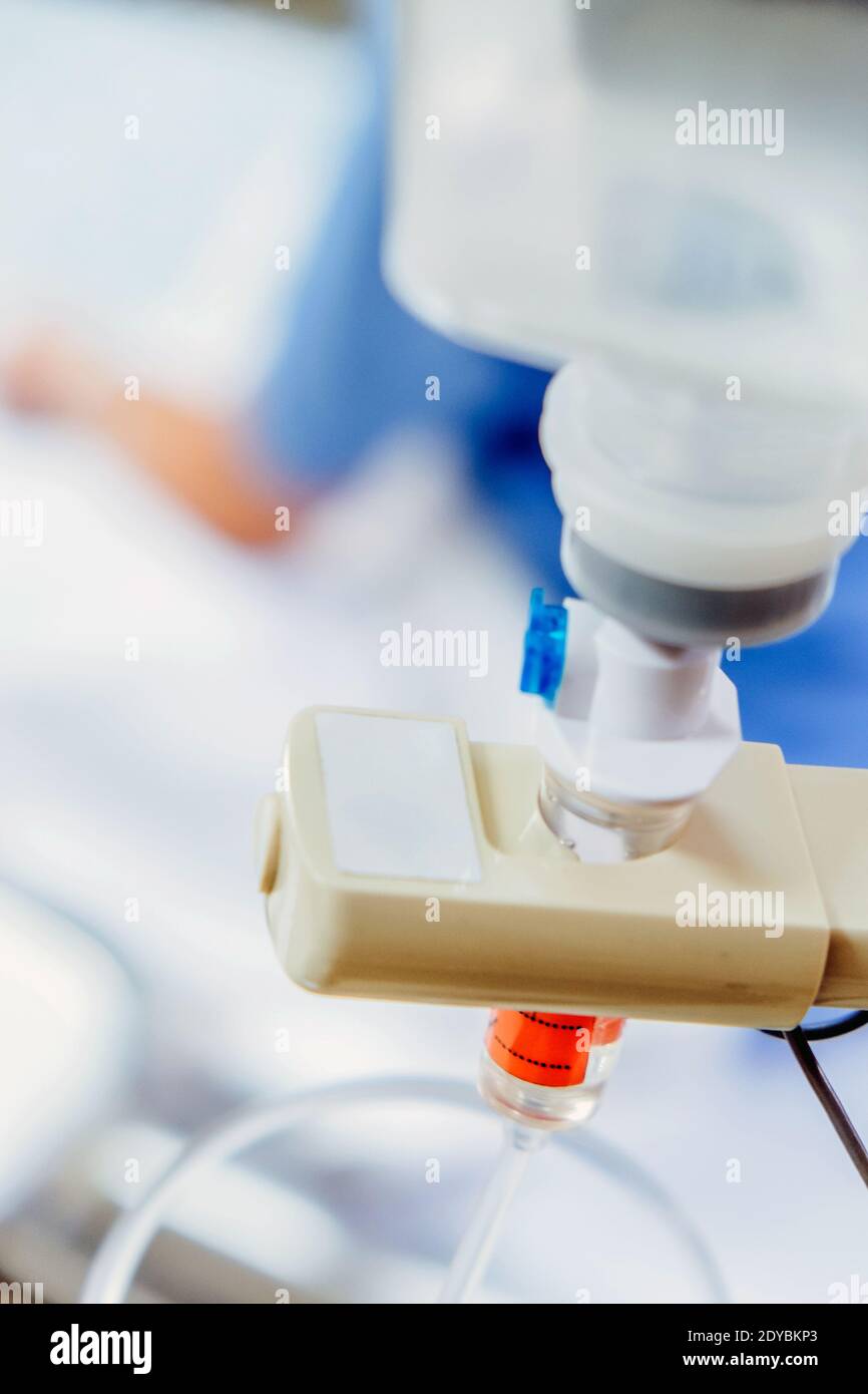 Medical Care,Detail of IV saline solution drip for patient in hospital ...