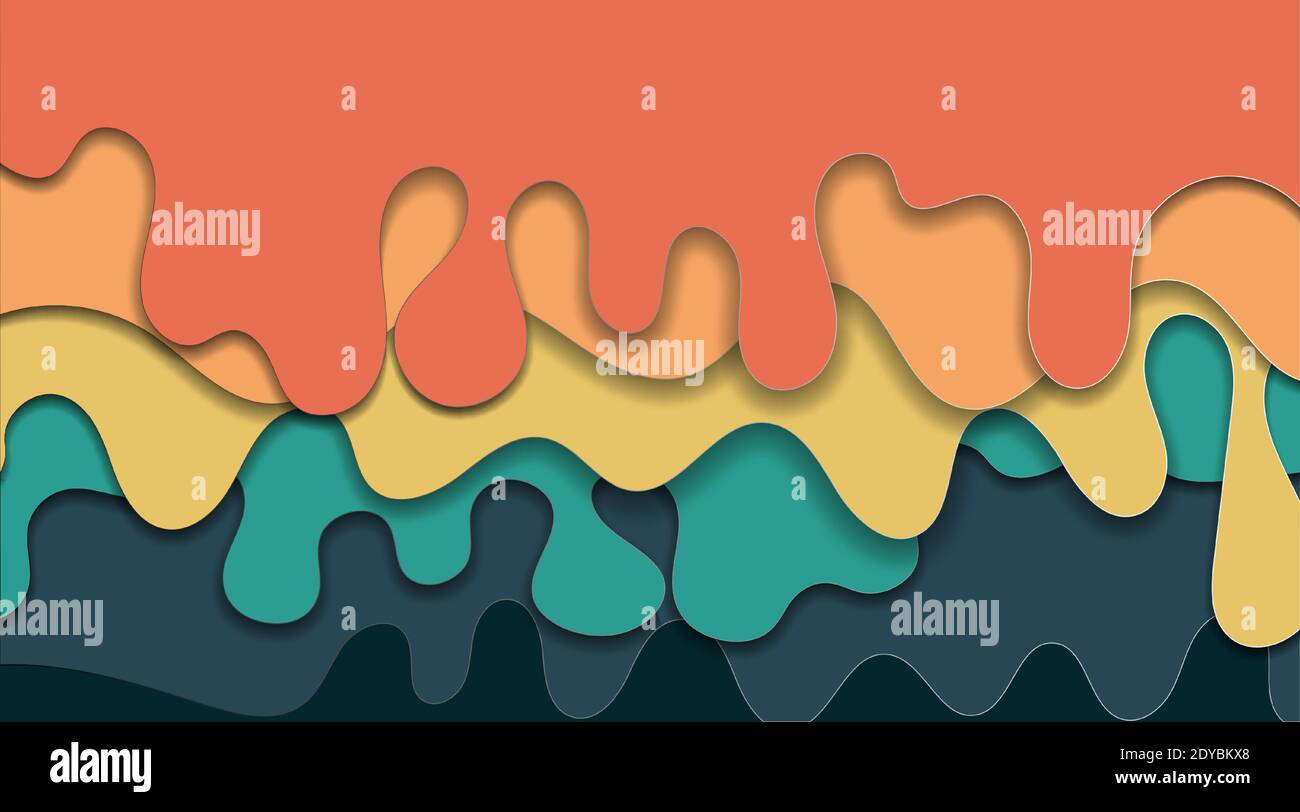 Abstract design overlapping wavy fluid background. fluid wavy ...