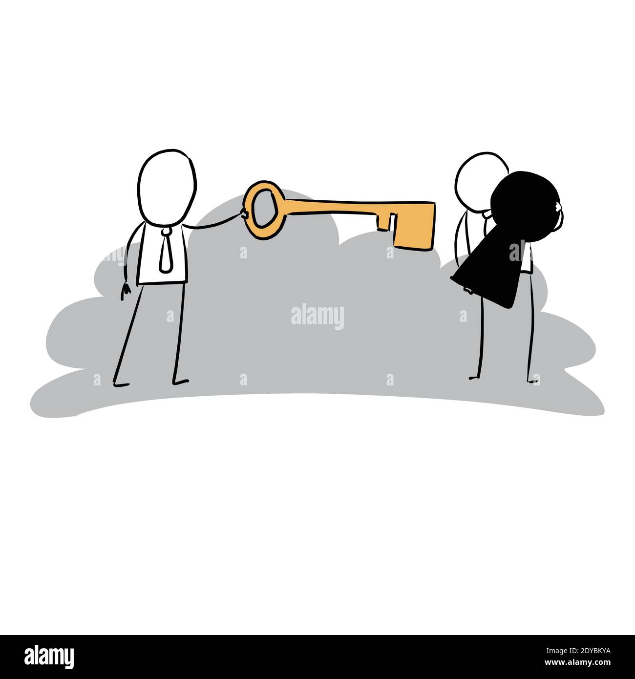 Taking key Stock Vector Images - Alamy