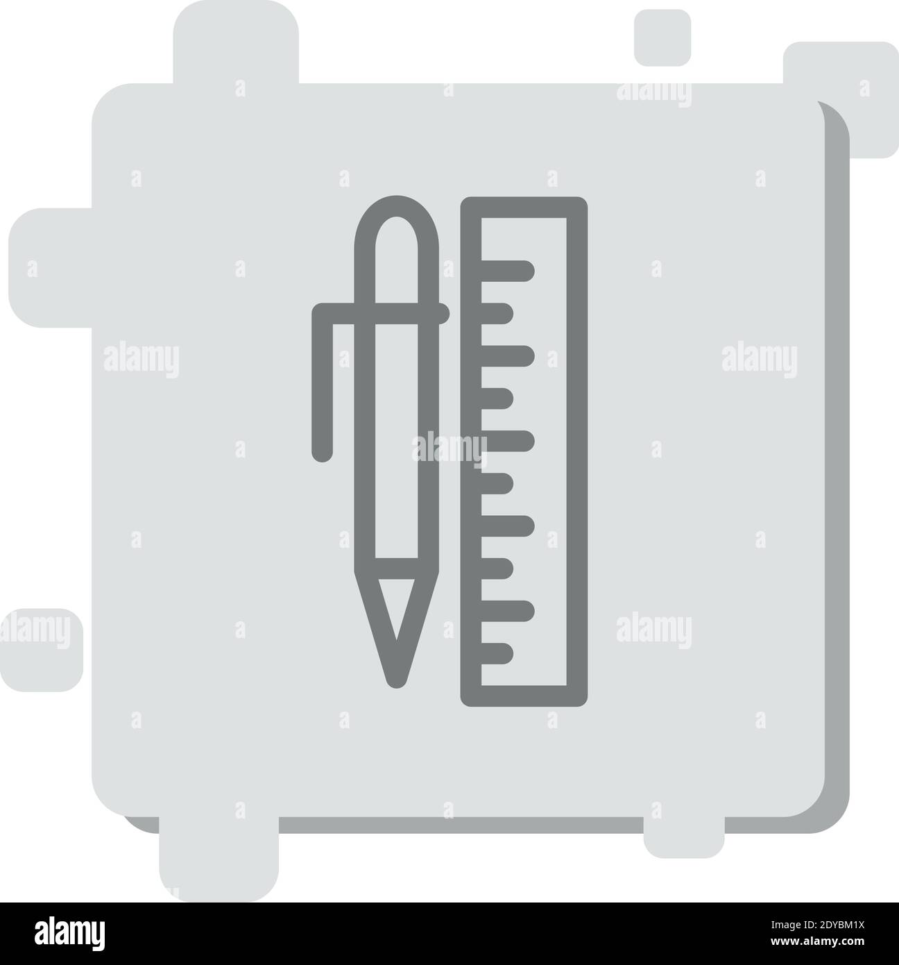 school material vector icon modern simple vector illustration Stock ...